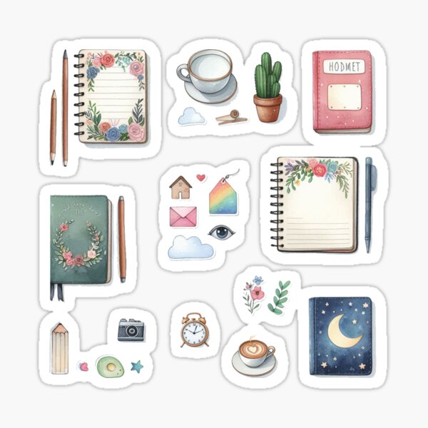 "journaling" Sticker for Sale by vectcd | Redbubble