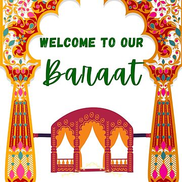 "Welcome Wedding Baraat Vidai Rukhsati Sign Board | Indian Wedding ...