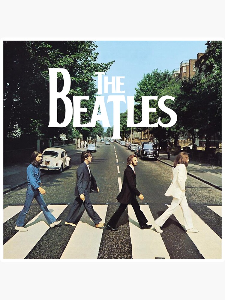 "Beatles abbey road sticker" Sticker for Sale by stickersbyjulli ...