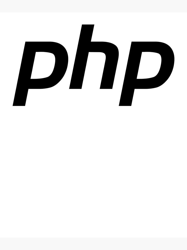 "PHP Programming Language Official Logo Long Sleeve T-Shirt" Poster by ...