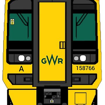 "GWR Class 158 Train" Sticker for Sale by TrainFanatic | Redbubble