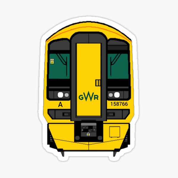"GWR Class 158 Train" Sticker for Sale by TrainFanatic | Redbubble