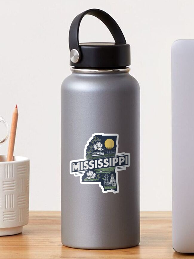 "Mississippi" Sticker by DavidBriot | Redbubble