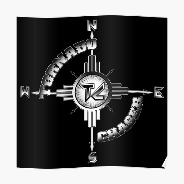 "Tornado Chaser Word Emblem" Poster for Sale by xzendor7 | Redbubble