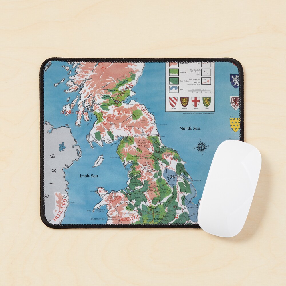 "Pendragon Classic Britain Map" Art Print for Sale by Chaosium | Redbubble