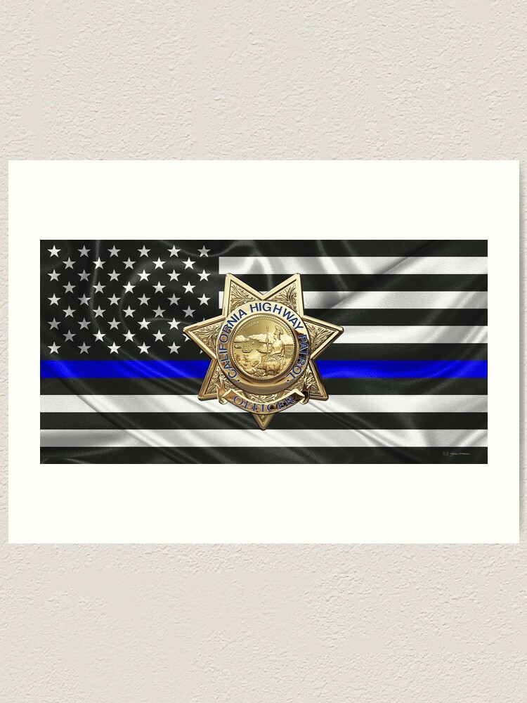 "California Highway Patrol - CHP Officer Badge - The Thin Blue Line ...