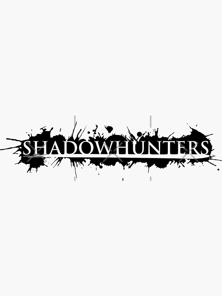"Shadowhunters logo - voids and outline splashes (black) - Clary, Alec ...