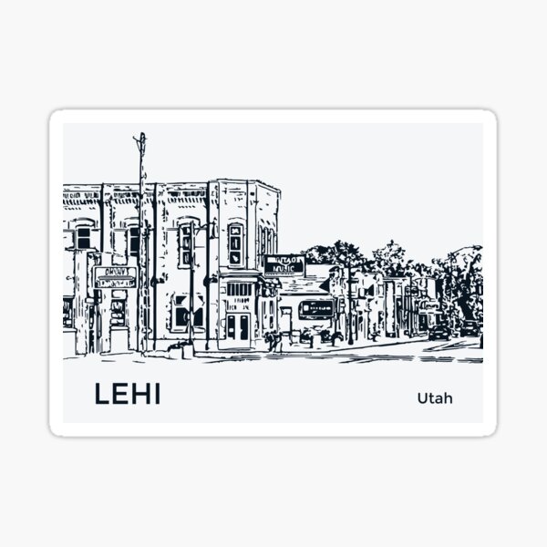 "Lehi Utah" Sticker for Sale by Lakeric | Redbubble