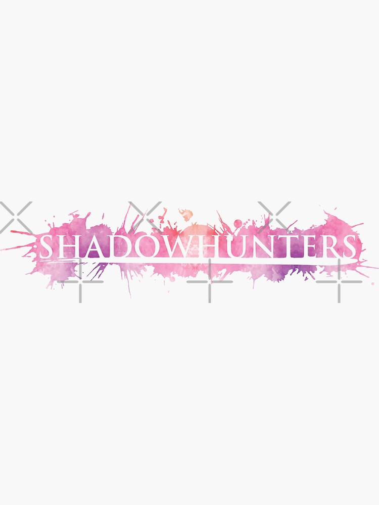 "Shadowhunters logo - voids and outline splashes (pink watercolors ...