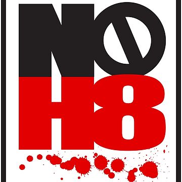 "NoH8" Sticker for Sale by CRSMarshall | Redbubble