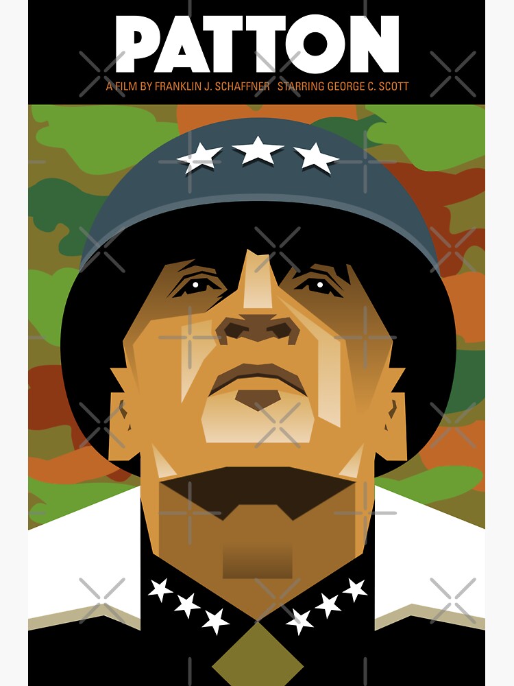 "Graphic image for Patton" Sticker for Sale by Hugh Whyte | Redbubble