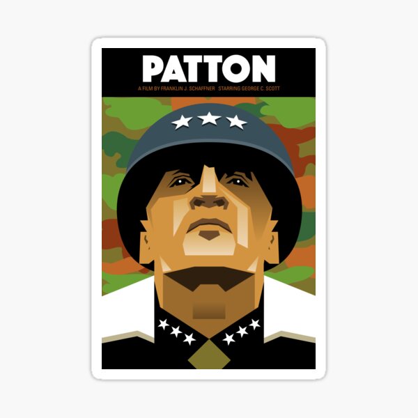 "Graphic image for Patton" Sticker for Sale by Hugh Whyte | Redbubble