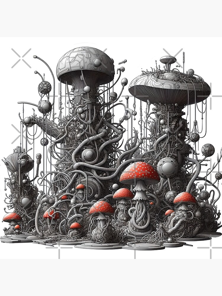 "Fungal Entanglement" Poster for Sale by Ssevi | Redbubble