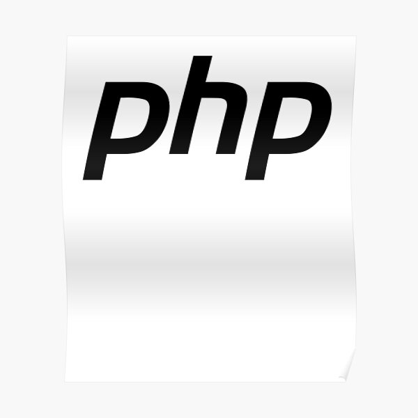 "PHP Programming Language Official Logo T-Shirt" Poster for Sale by ...