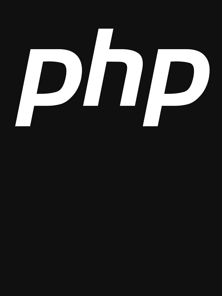 "PHP Language Official Logo (Inverted) T-Shirt" T-shirt by rainwater11 ...