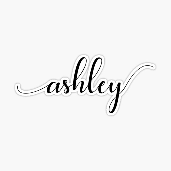 The Name Ashley In Cursive Cursive Name Necklace Custom Name