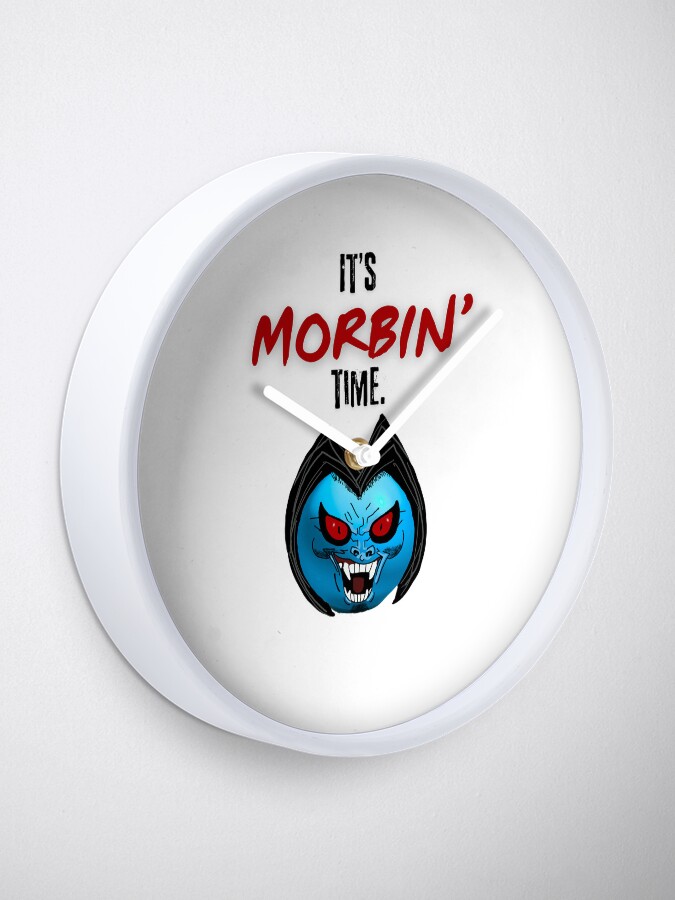 "It's Morbin Time" Clock for Sale by MorbiesFilmFest | Redbubble