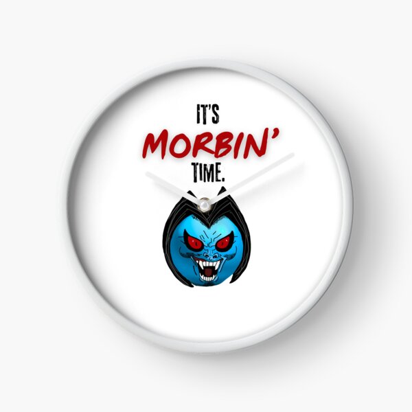 "It's Morbin Time" Clock for Sale by MorbiesFilmFest | Redbubble
