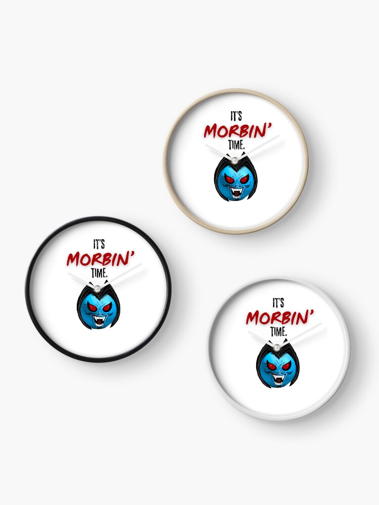 "It's Morbin Time" Clock for Sale by MorbiesFilmFest | Redbubble