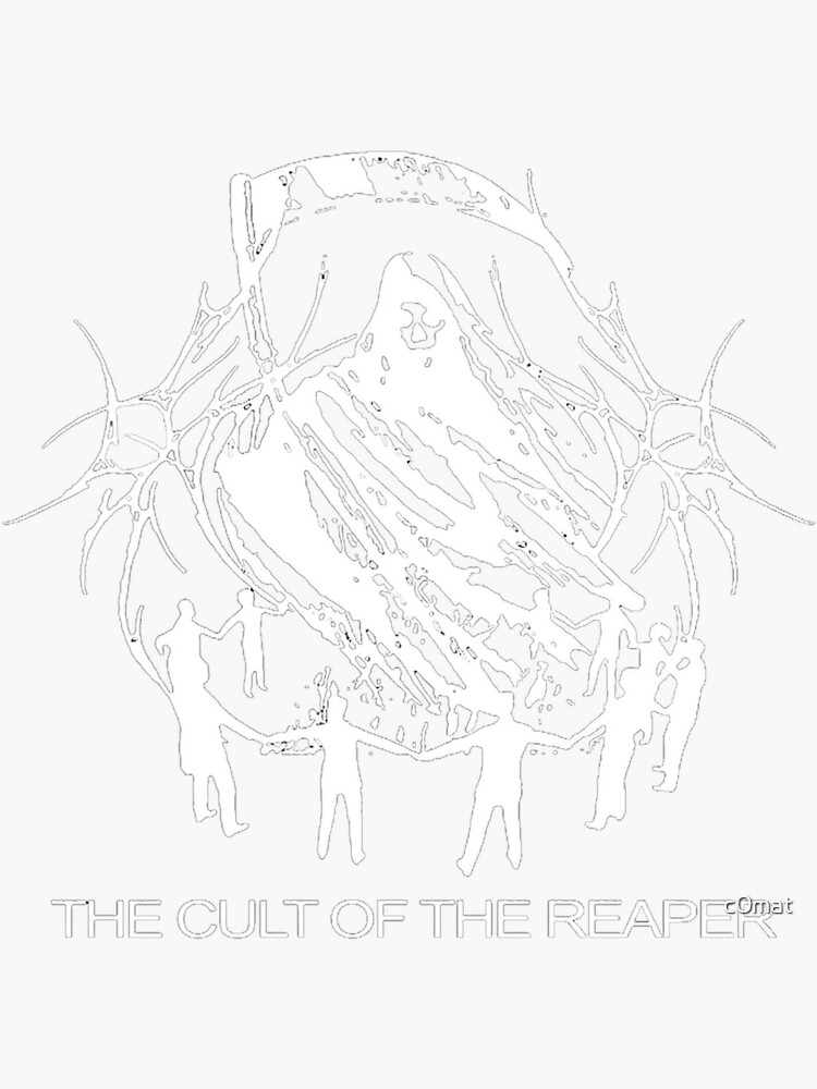 "Nothing, Nowhere Cult of the Reaper Transparent background" Sticker ...