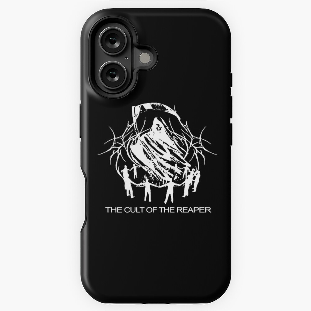 "Nothing, Nowhere Cult of the Reaper Black Background " Sticker for ...