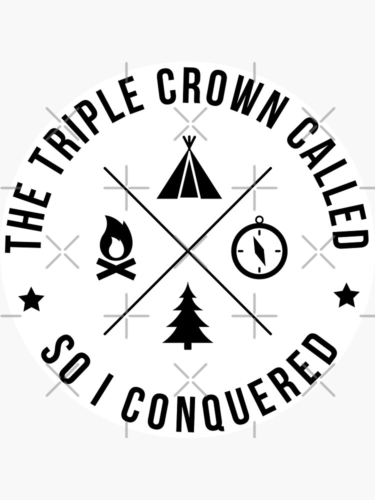 "Thru-Hiker Triple Crown PCT AT CDT" Sticker for Sale by astralprints ...