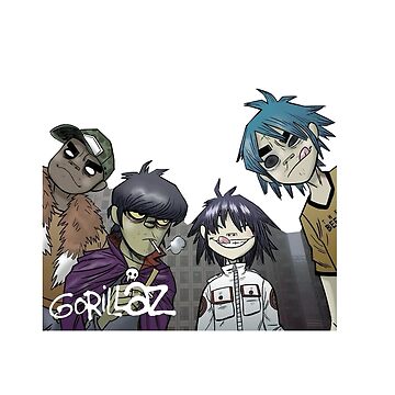 "gorillaz sticker" Sticker for Sale by stickersbyjulli | Redbubble