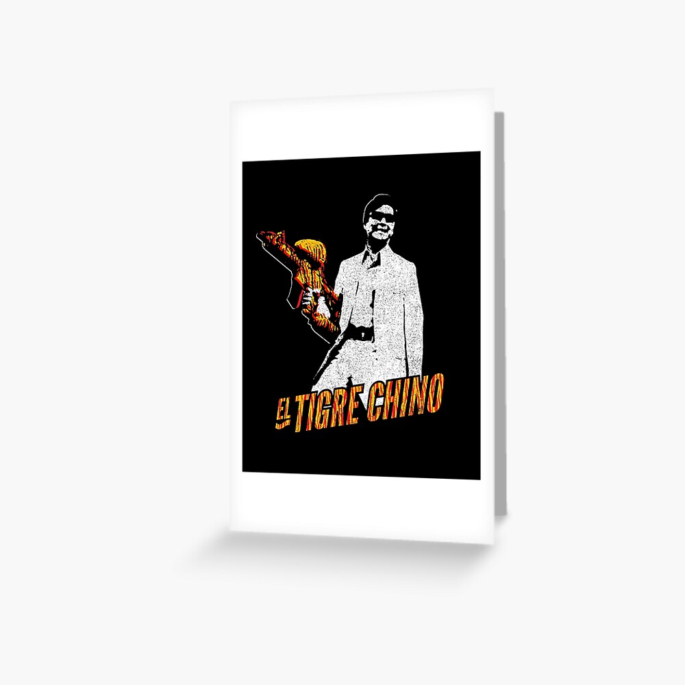 El Tigre Chino Community Greeting Card By Huckblade Redbubble