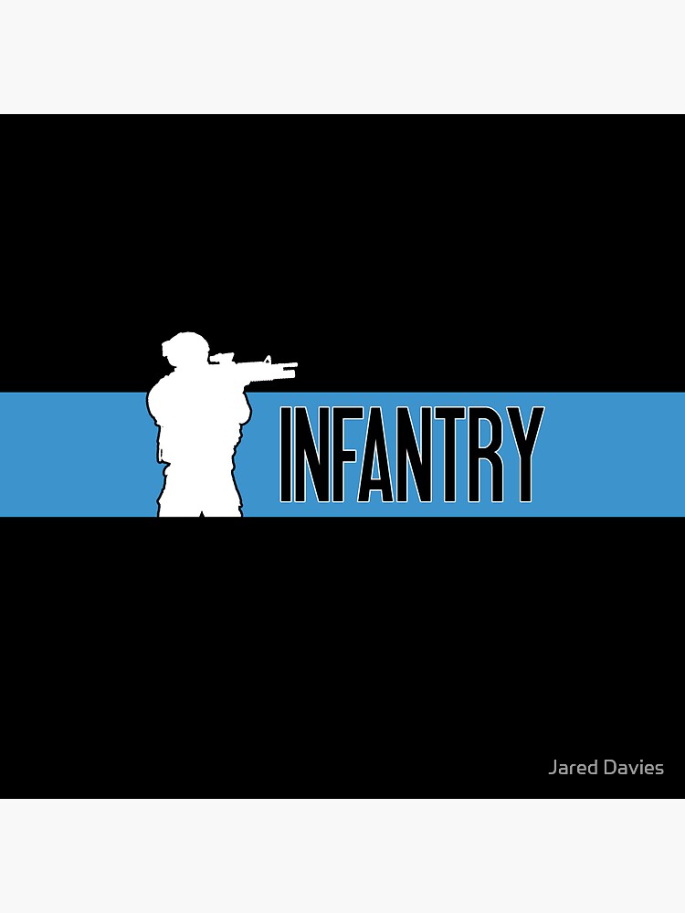 "Infantry Blue" Sticker by MilitaryCandA | Redbubble