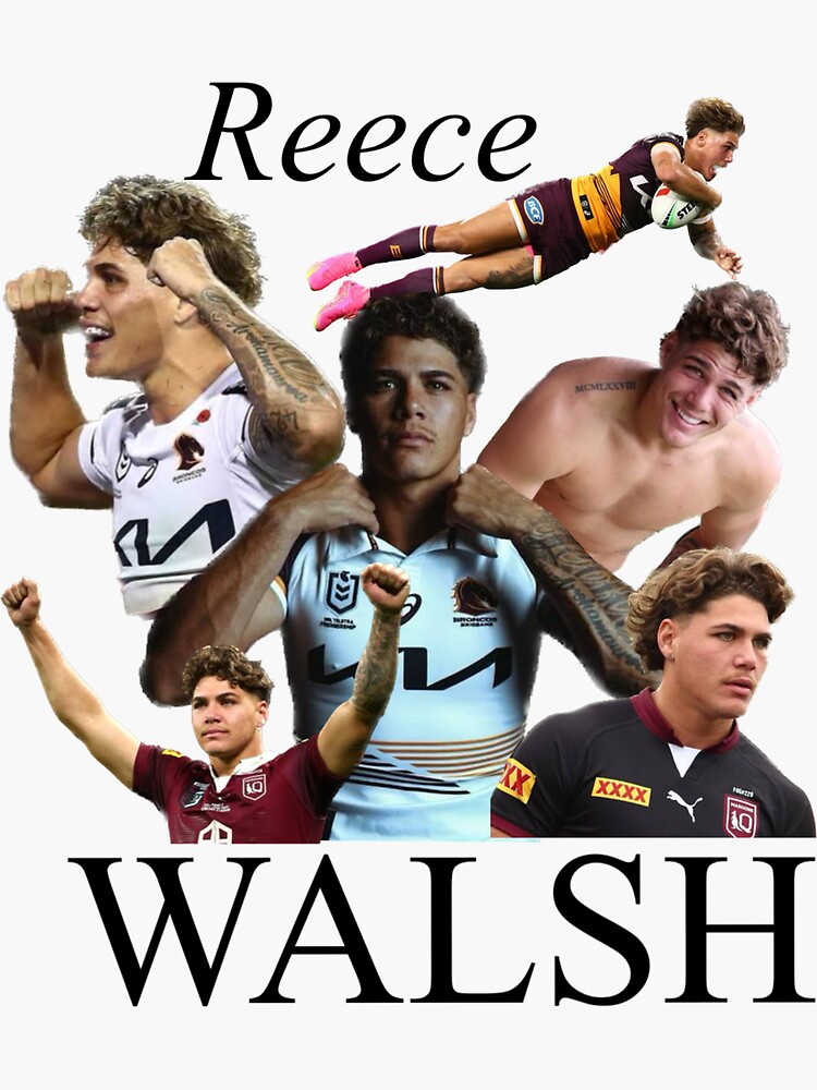 "Reece Walsh collage " Sticker for Sale by is4bxlle | Redbubble