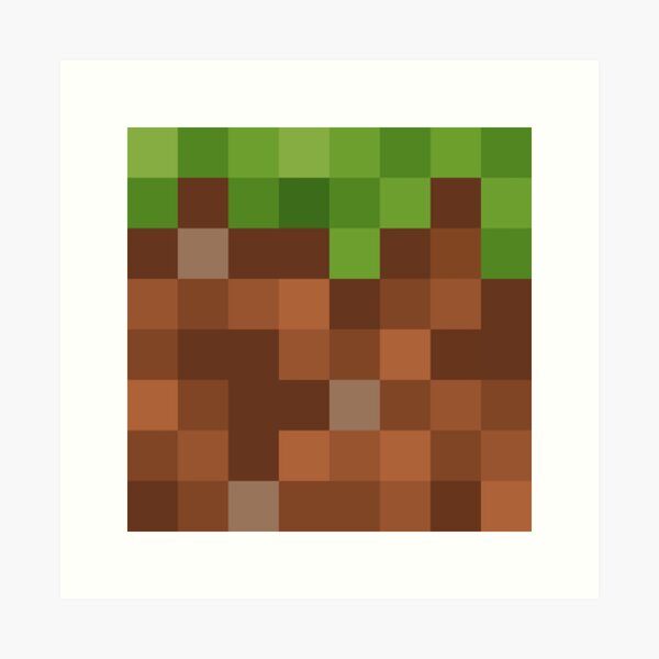 Minecraft Dirt Block Logo