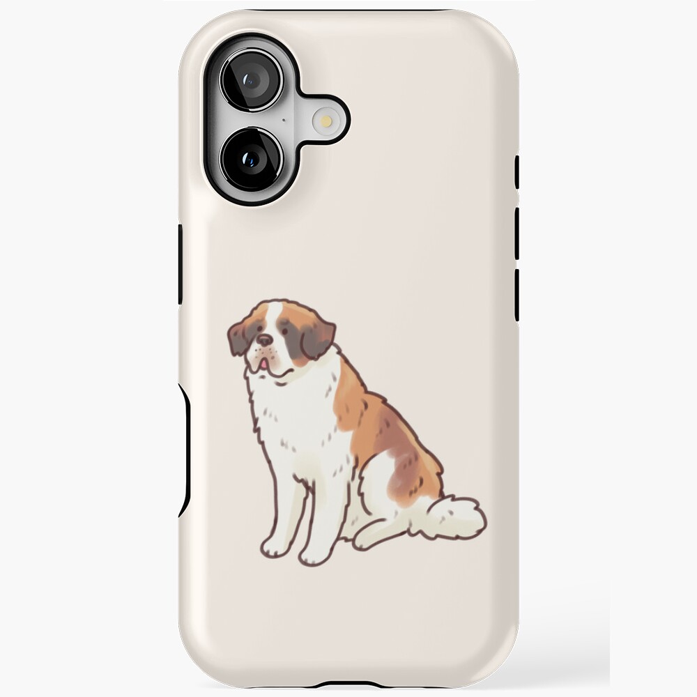 "saint bernard dog illustration " Sticker for Sale by Artofmayara ...