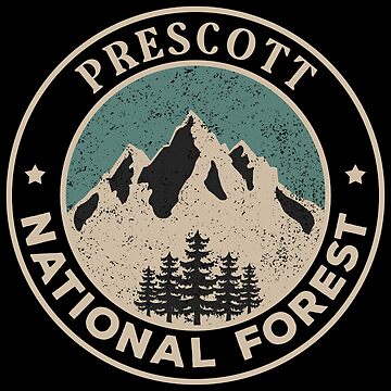 "Prescott National Forest" Sticker for Sale by graphic-map | Redbubble