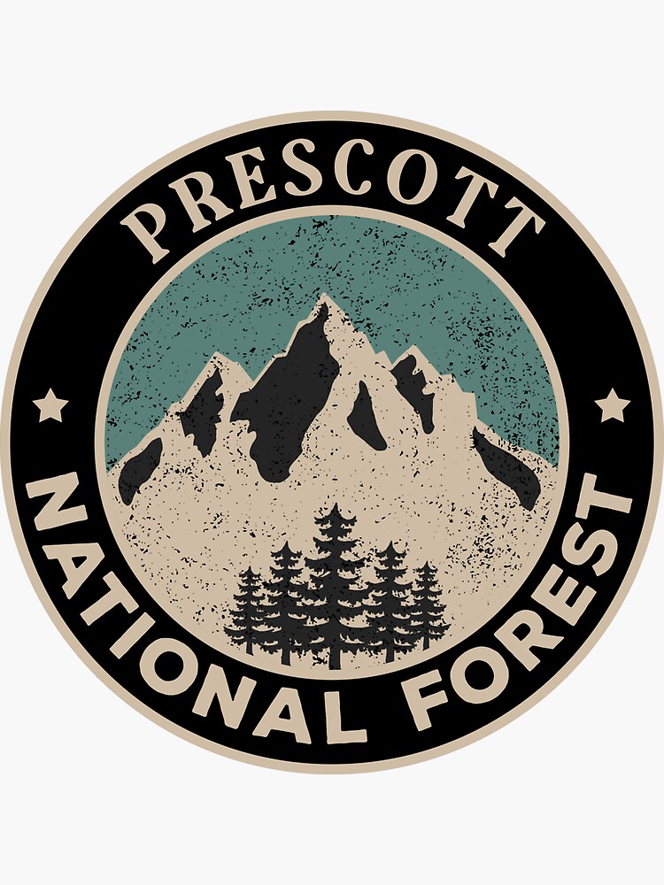 "Prescott National Forest" Sticker for Sale by graphic-map | Redbubble