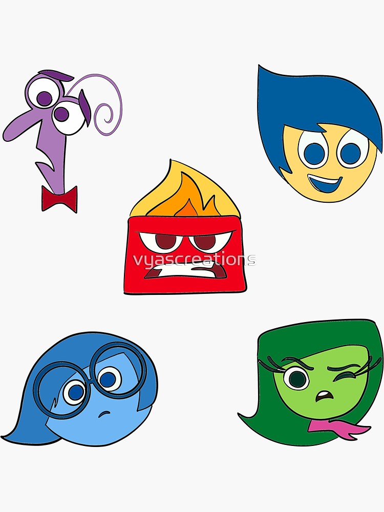 "Inside out 2 emotions sticker pack" Sticker for Sale by vyascreations ...