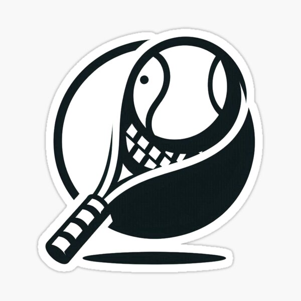 "Tennis Racket " Sticker for Sale by fouhama | Redbubble