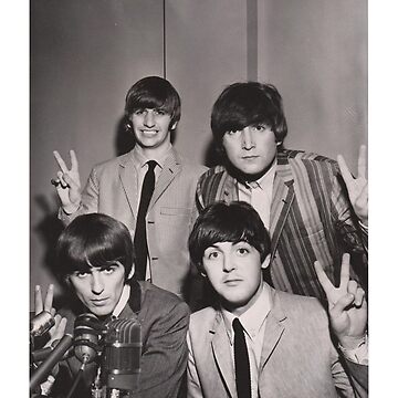 "The Beatles peace sticker" Sticker for Sale by stickersbyjulli | Redbubble