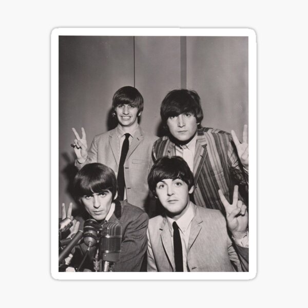 "The Beatles peace sticker" Sticker for Sale by stickersbyjulli | Redbubble