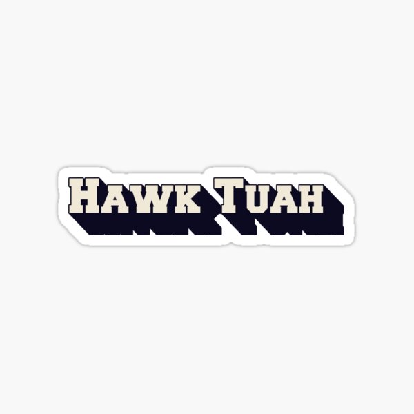 "Hawk Tuah" Sticker for Sale by StellaDesigns11 | Redbubble
