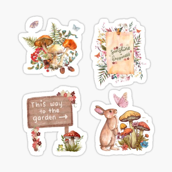 "Cottagecore Pack " Sticker for Sale by TheLilyPod | Redbubble