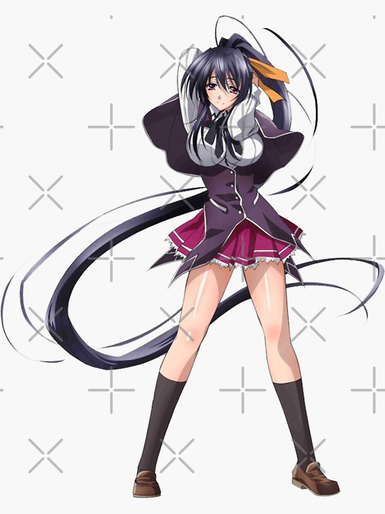 "Akeno Himejima" Sticker for Sale by Della-Bergnaum | Redbubble