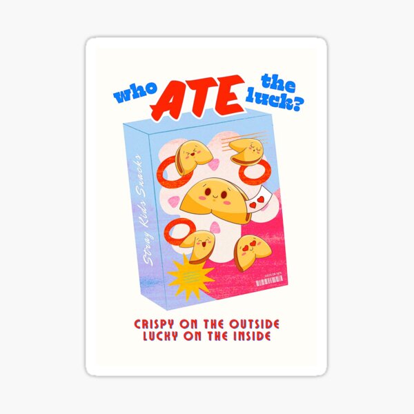 "Copy of cute STRAY KIDS SKZ summer 2024 ATE ot8 kpop b&w" Sticker for ...