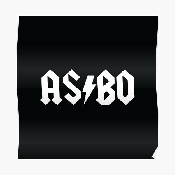 "ASBO - Subversive AC/DC Logo" Poster for Sale by fearandclothing ...