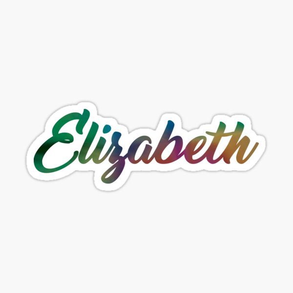 "Elizabeth" Sticker by xRadicalRainbow | Redbubble