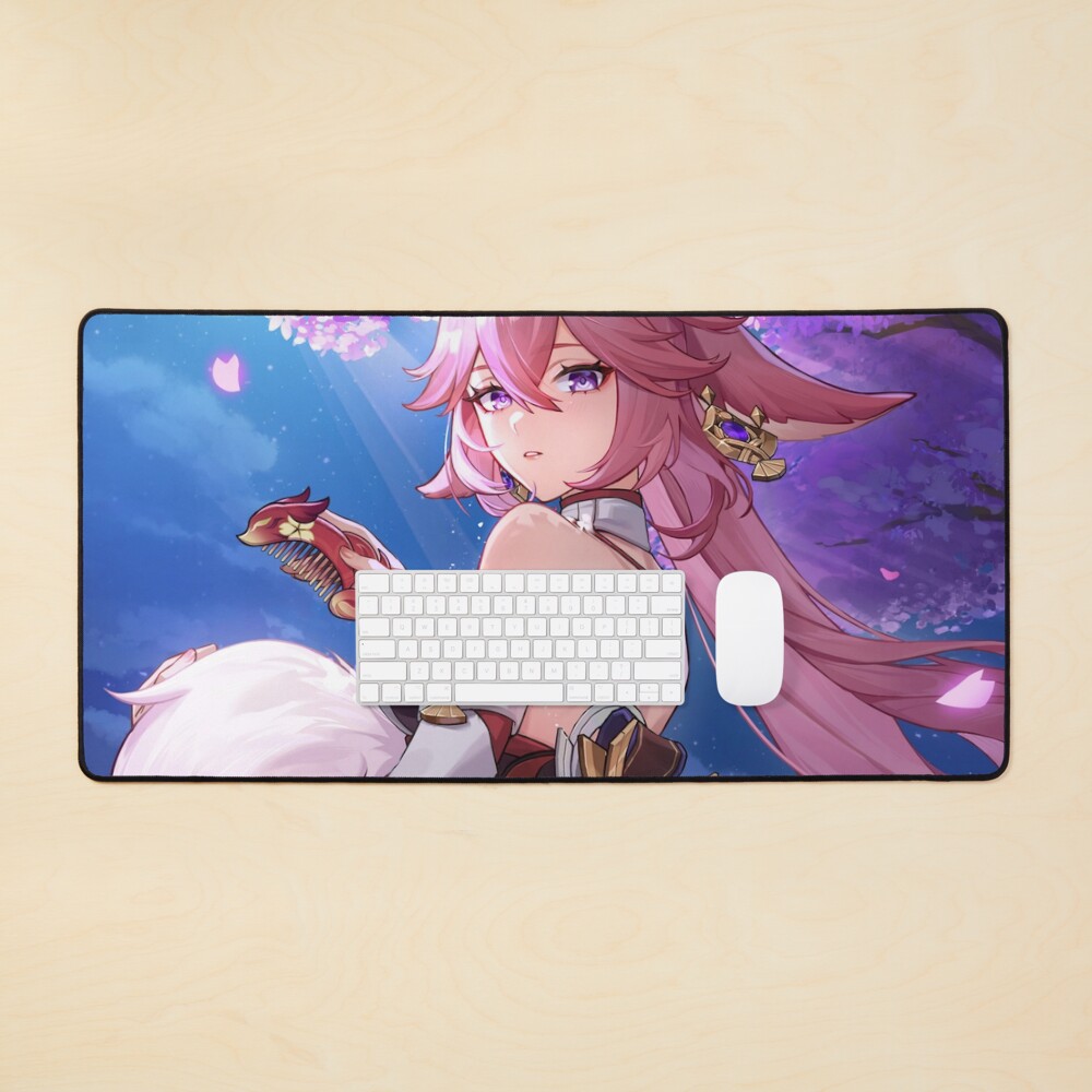 "Genshin Impact - Yae Miko Official Birthday Artwork 2024" Poster for ...