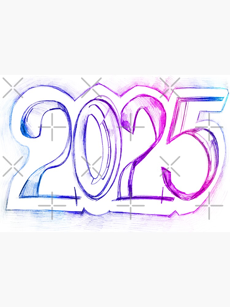 "2025 handwritten lettering numbers | 2025 number year handlettering ...