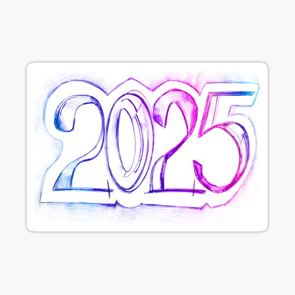 "2025 handwritten lettering numbers | 2025 number year handlettering ...