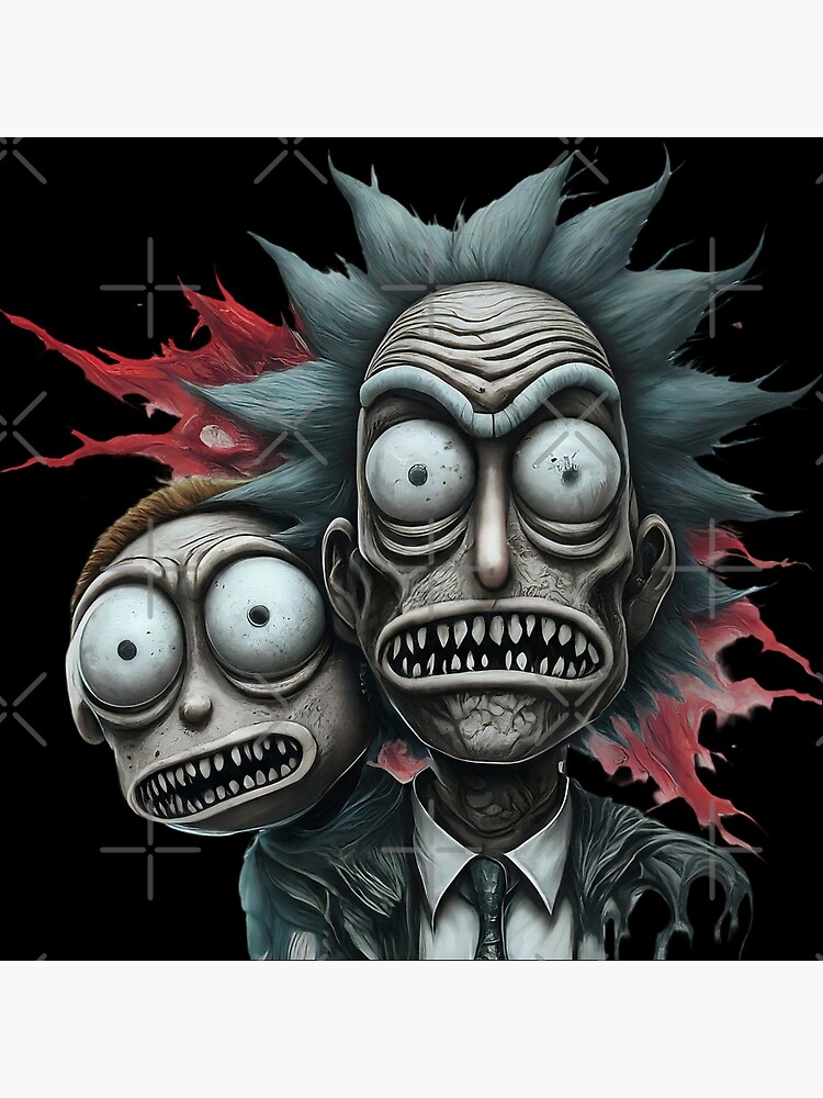 "Rick and Morty vs. the Deadites" Poster for Sale by CASSINI-1997 ...