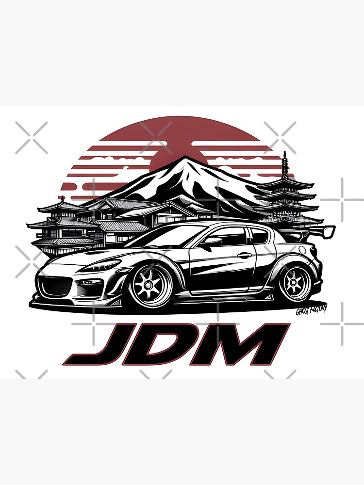 "Mazda RX8 jdm artwork Japanese FUJI" Sticker by Rordi21 | Redbubble