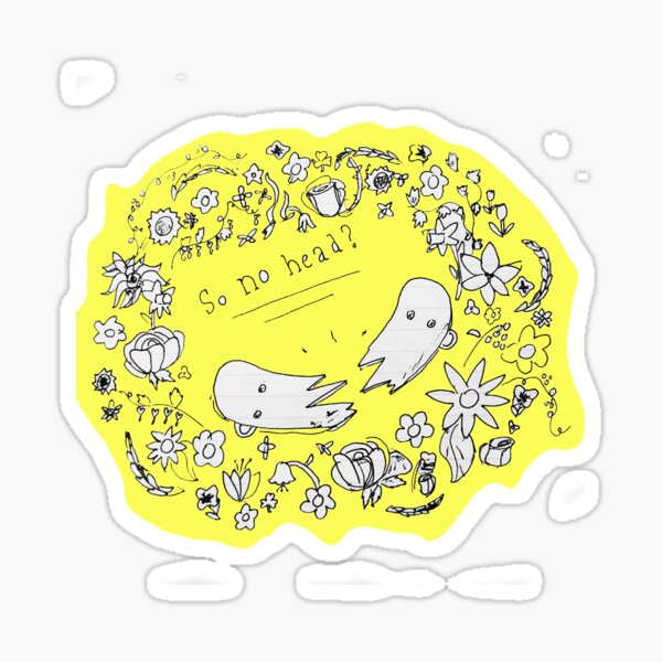 ""So No Head?" Vine Aesthetic-- Yeet Yellow" Sticker for Sale by ...